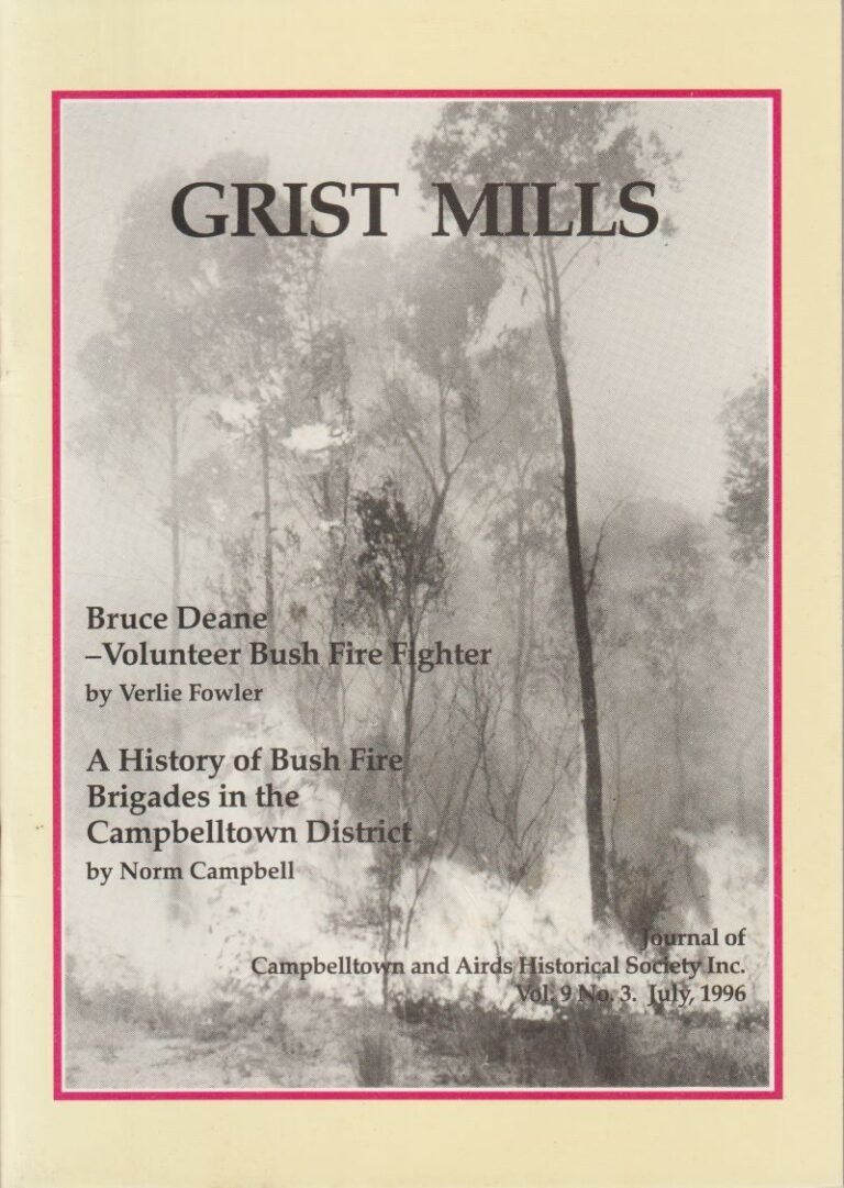Bruce Deane and Bush Fire Brigades – Campbelltown and Airds Historical ...