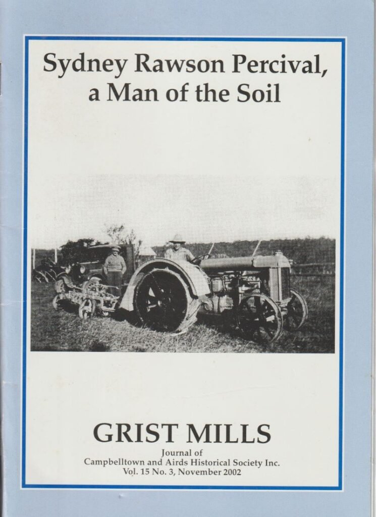 Sydney Rawson Percival, a Man of the Soil – Campbelltown and Airds ...